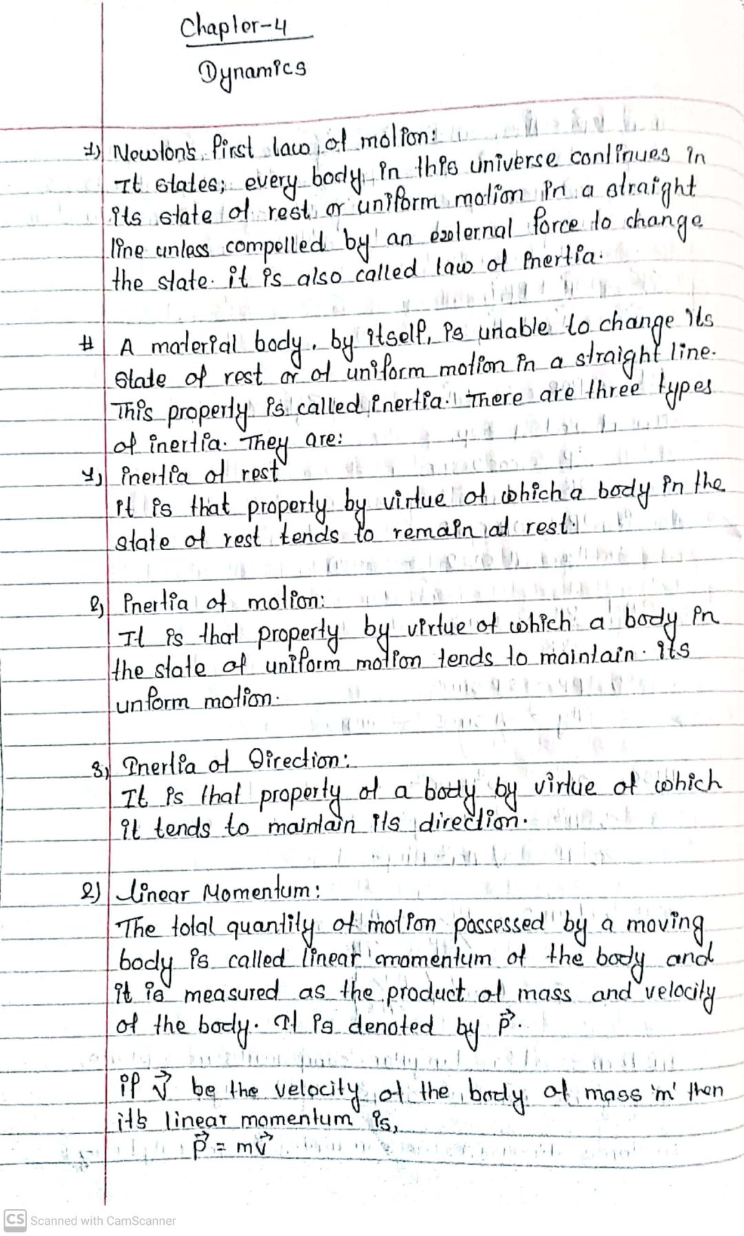 Mechanics: Class 11 Physics Note - Your All Notes