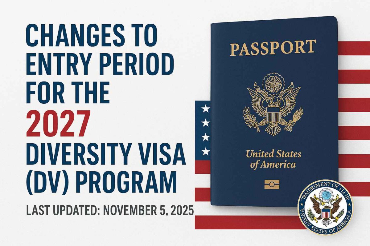 DV Lottery 2027 Entry Period Changes Announced | Official Update by U.S ...