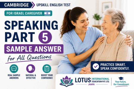 Speaking Part 5 Sample Answer for All Questions: Cambridge Upskill ...
